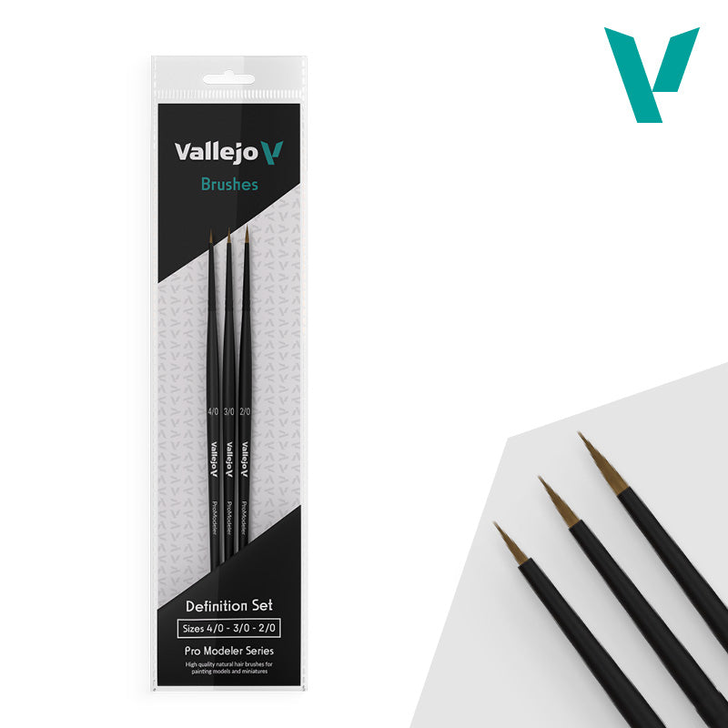 Vallejo: Pro Modeler – Definition Brush Set Vallejo: Pro Modeler – Definition Brush Set