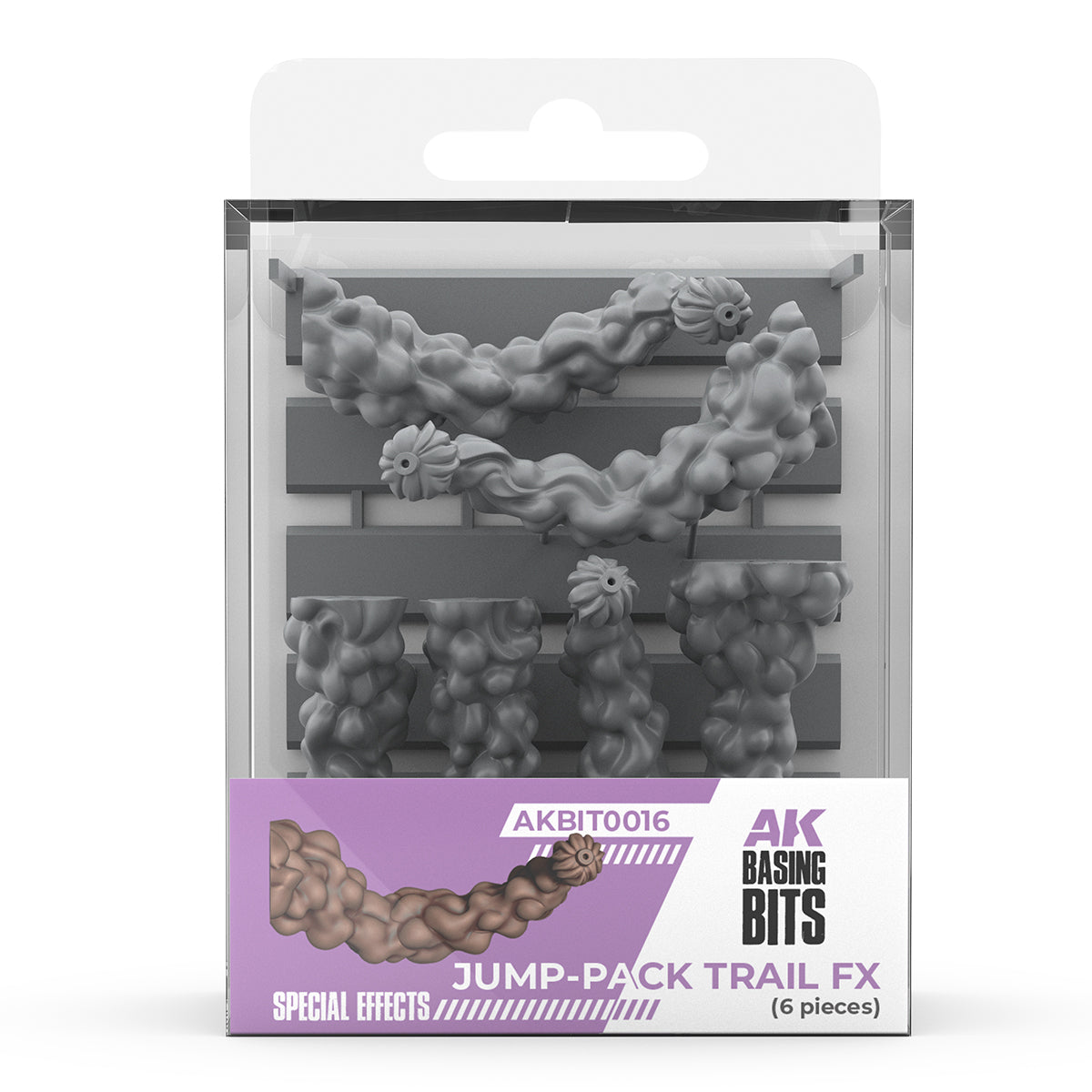 AK Basing Bits: Jump-Pack Trail FX (6 Pieces)