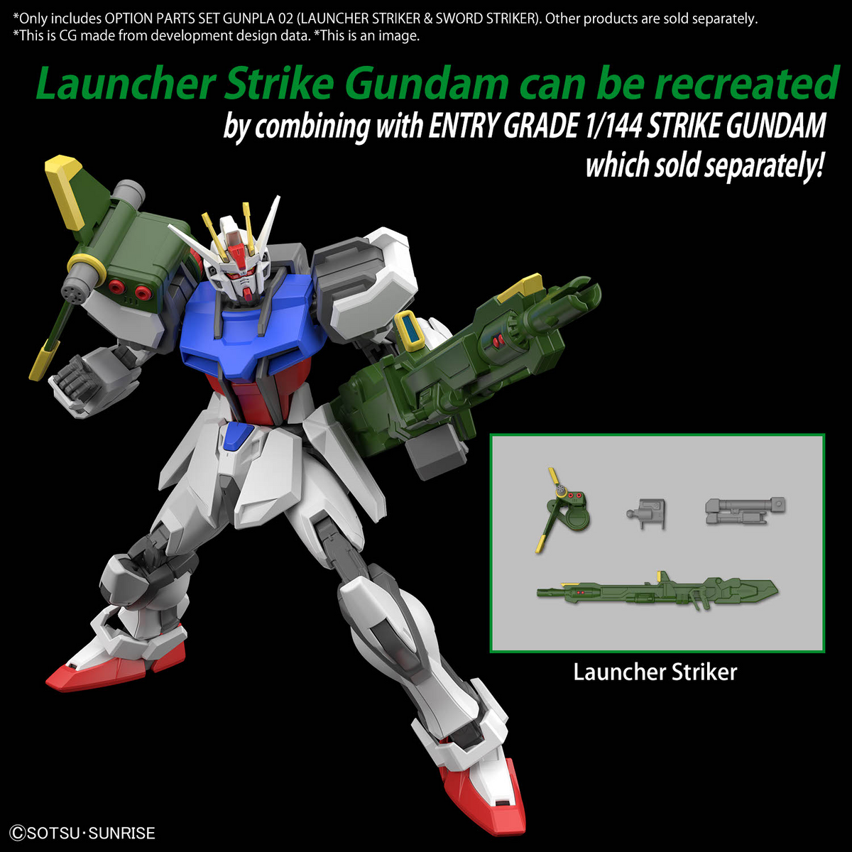 HG Option Parts Set Gunpla 02 (Launcher Striker & Sword Striker) [Q3 2